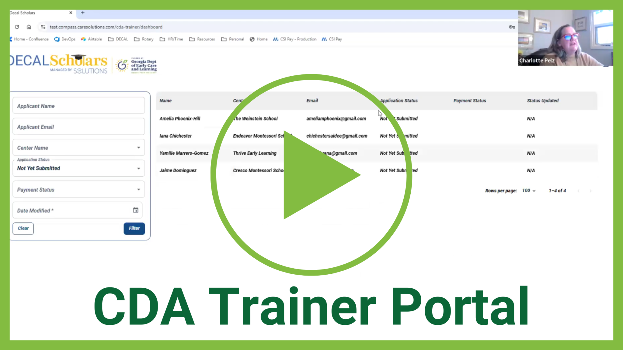 CDA Trainer Information Page – DECAL Scholars